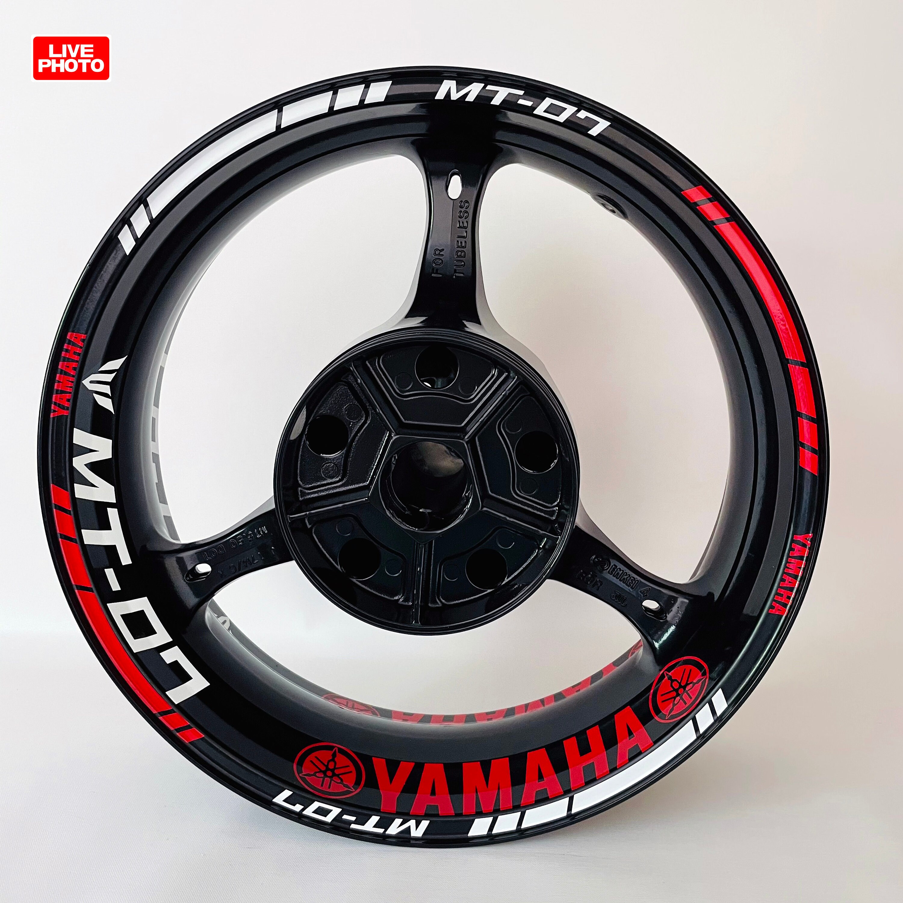 Yamaha MT-07 Wheel Decals Rim Stripes Motorcycle Stickers Rim Tape ...