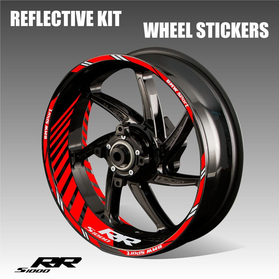 BMW S1000RR Wheel Decals Rim Stickers for BMW S1000RR Motorcycle ...