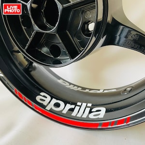 Wheel Stickers for Aprilia RSV4 RS250 RS50 Tuono Rim Tape Motorcycle ...