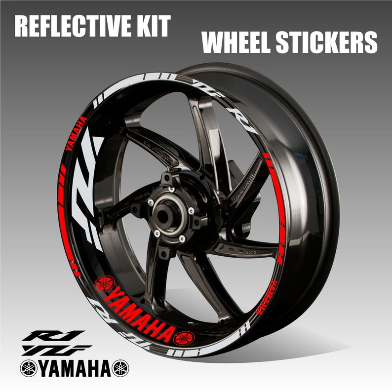 Yamaha R1 Wheel Stickers Rim Tape Yamaha YZF-R1 Rim Decal Yzf Stickers ...