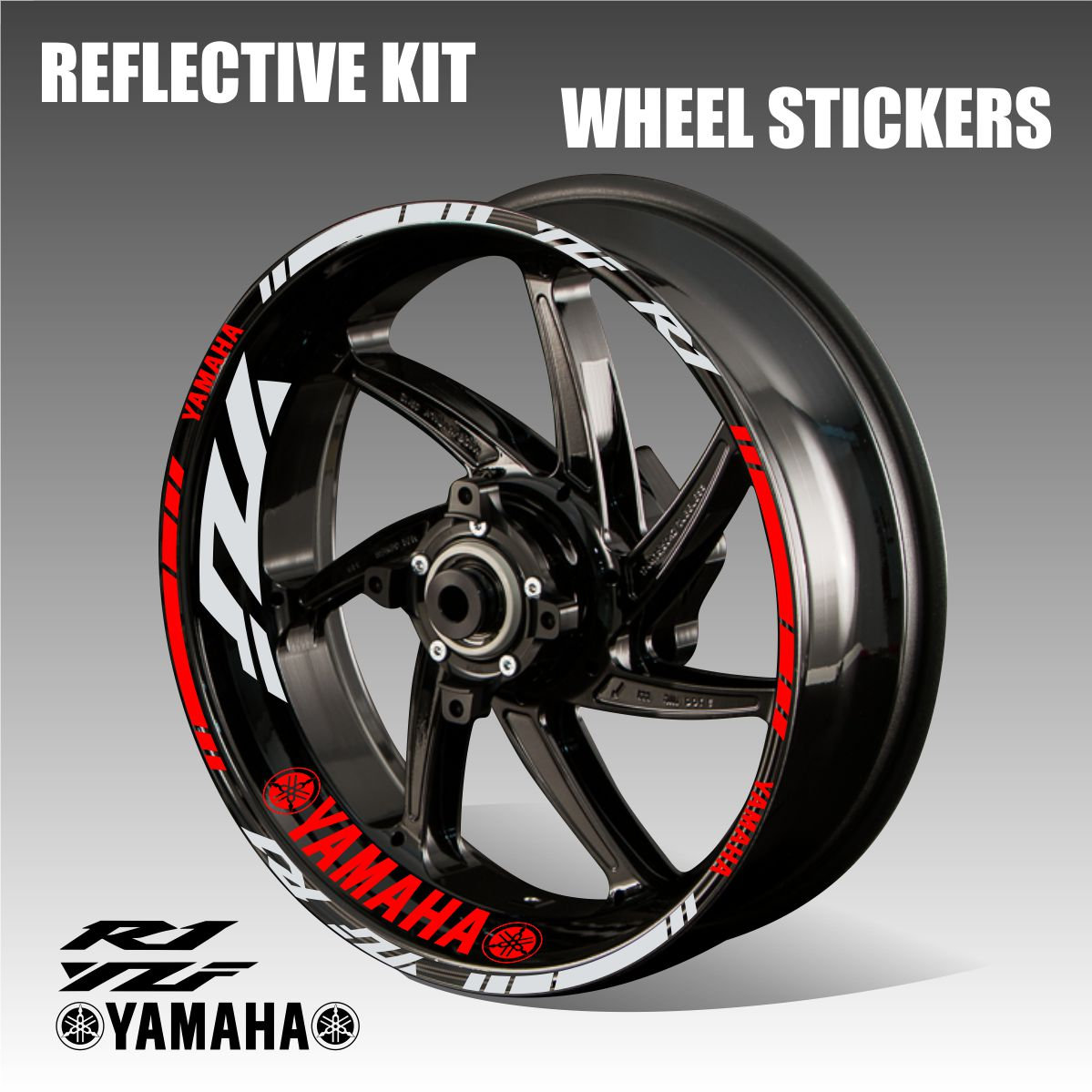 Yamaha R1 Wheel Stickers Rim Tape Yamaha YZF-R1 Rim Decal Yzf Stickers ...