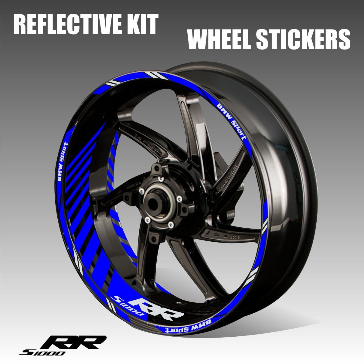 BMW S1000RR Wheel Decals Rim Stickers for BMW S1000RR Motorcycle ...