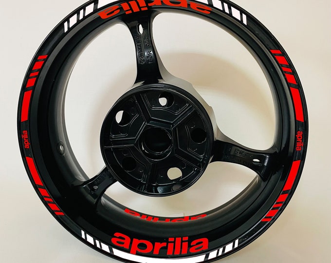 Wheel Stickers for Aprilia RSV4 RS250 RS50 Tuono Rim Tape Motorcycle ...