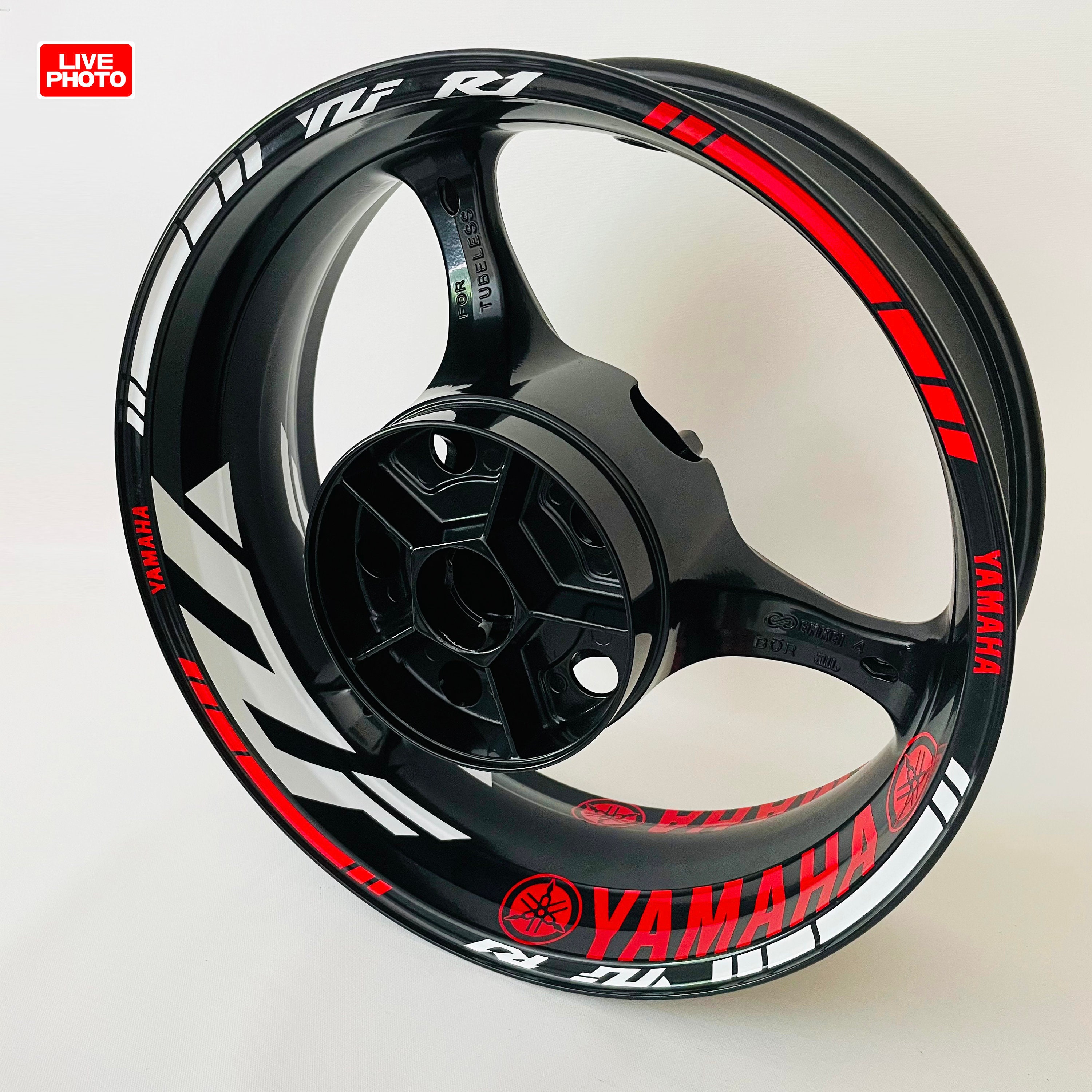 Yamaha R1 Wheel Stickers Rim Tape Yamaha YZF-R1 Rim Decal Yzf Stickers ...