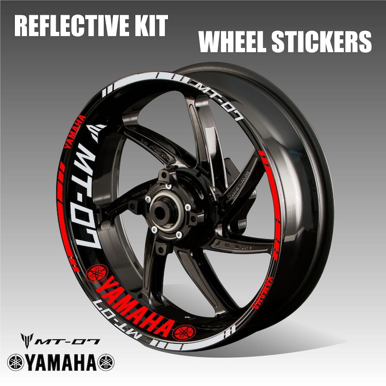 Yamaha MT-07 Wheel Decals Rim Stripes Motorcycle Stickers Rim - Etsy
