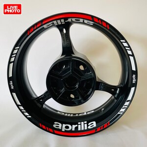 Wheel Stickers for Aprilia RSV4 RS250 RS50 Tuono Rim Tape Motorcycle ...