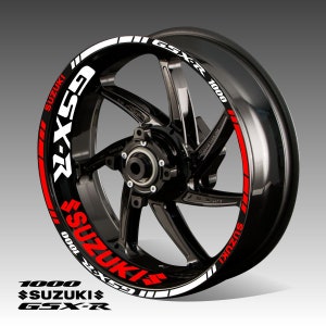 Wheel Decals Suzuki GSX-R 1000 Motorcycle Gsxr Decals Wheel Stickers ...