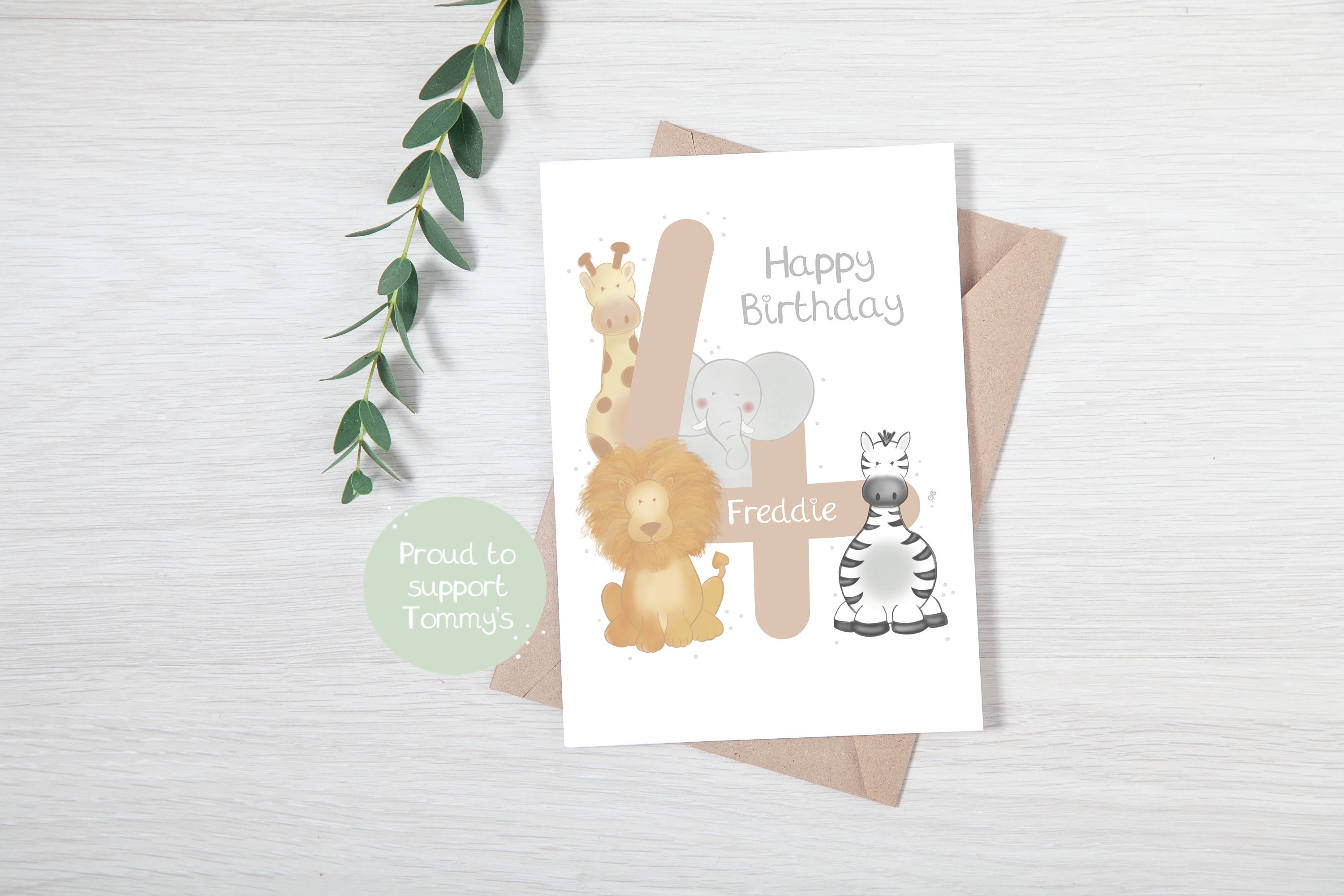 Safari Any Age Birthday Cards personalised Jungle Safari - Etsy