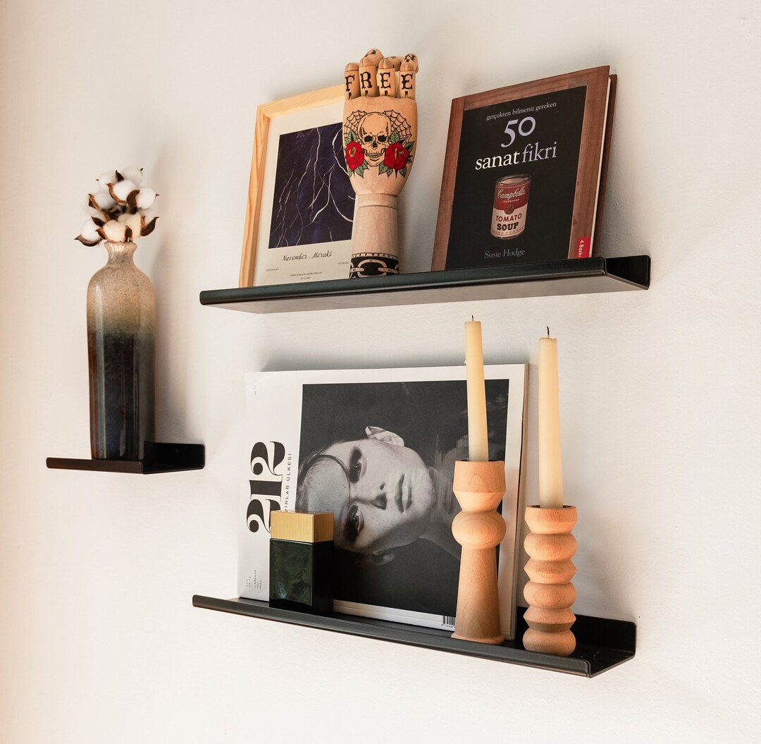 Minimalist Metal Floating Shelf, Modern Wall Decor - Etsy
