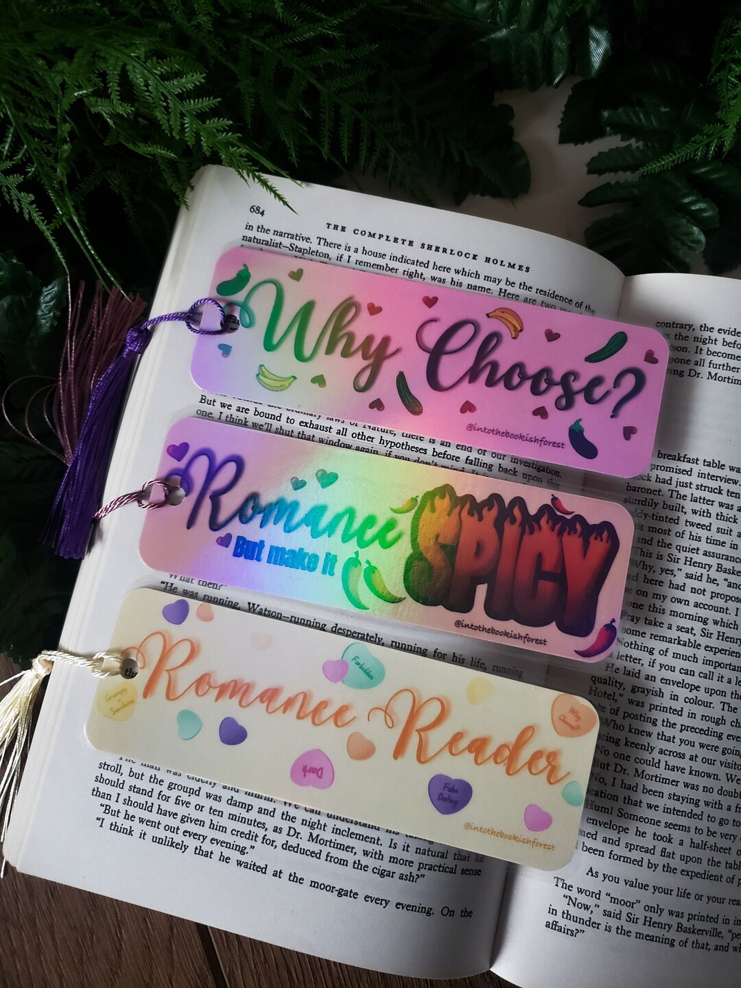 Romance Bookmarks (with Bundle Option) - Etsy
