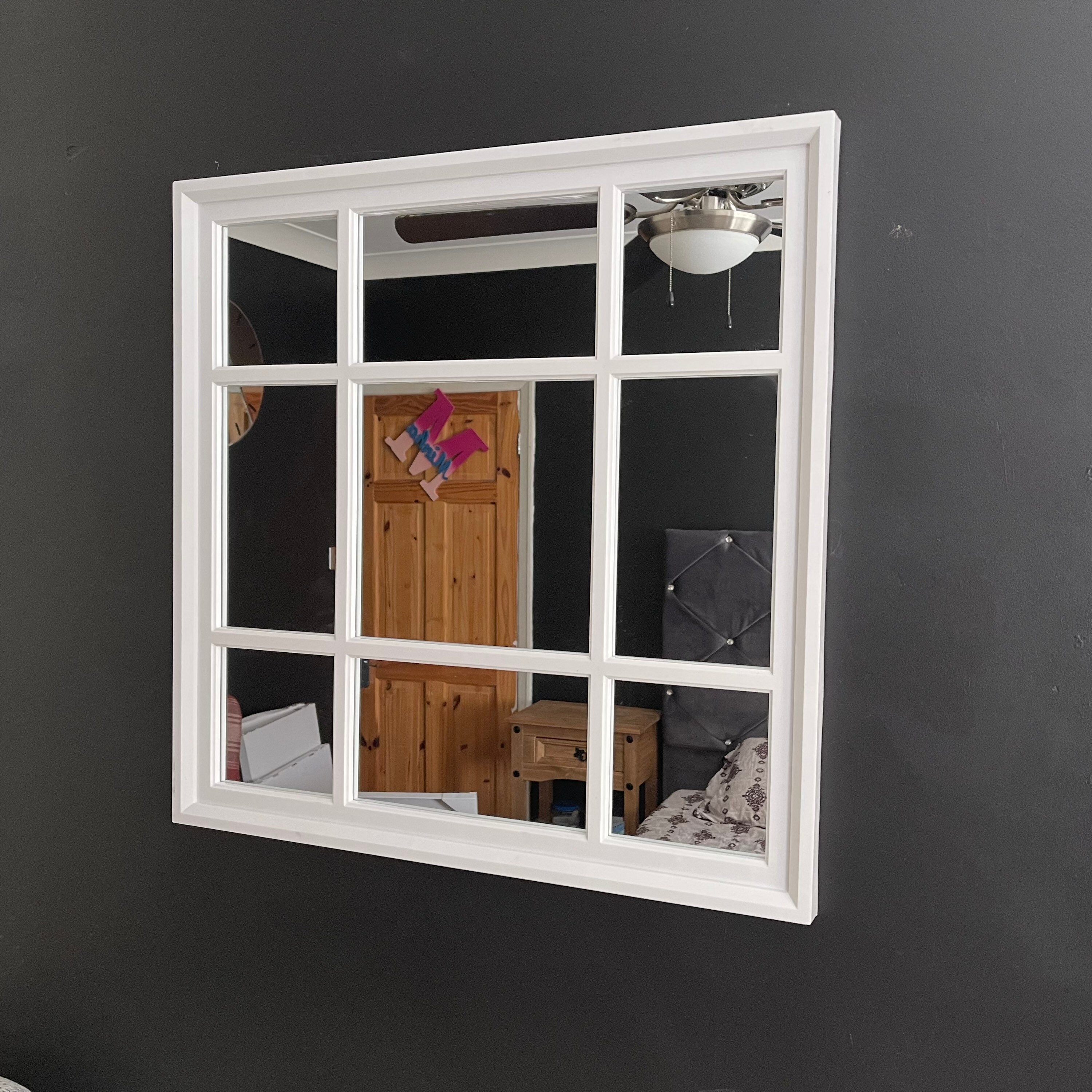 SOHO Style White Square Window Wall Mirror Vintage Enchanted - Etsy UK