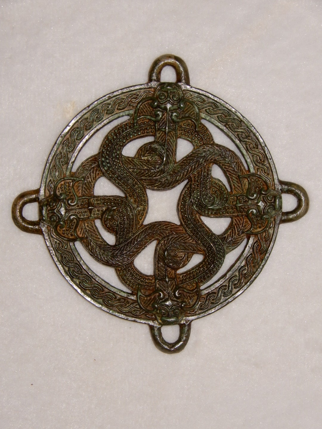 Chinese Han Dynasty Bronze Chilong Pattern Danglu From the Mongolian ...