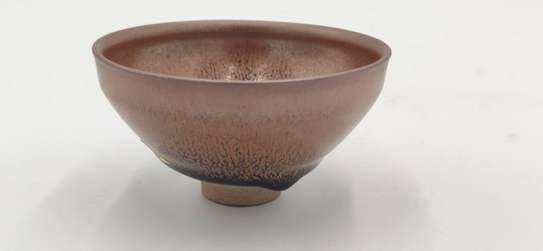 Chinese Gui Sui Antiques Store label, Jian Kiln Hare's Fur Tea Bowl ...