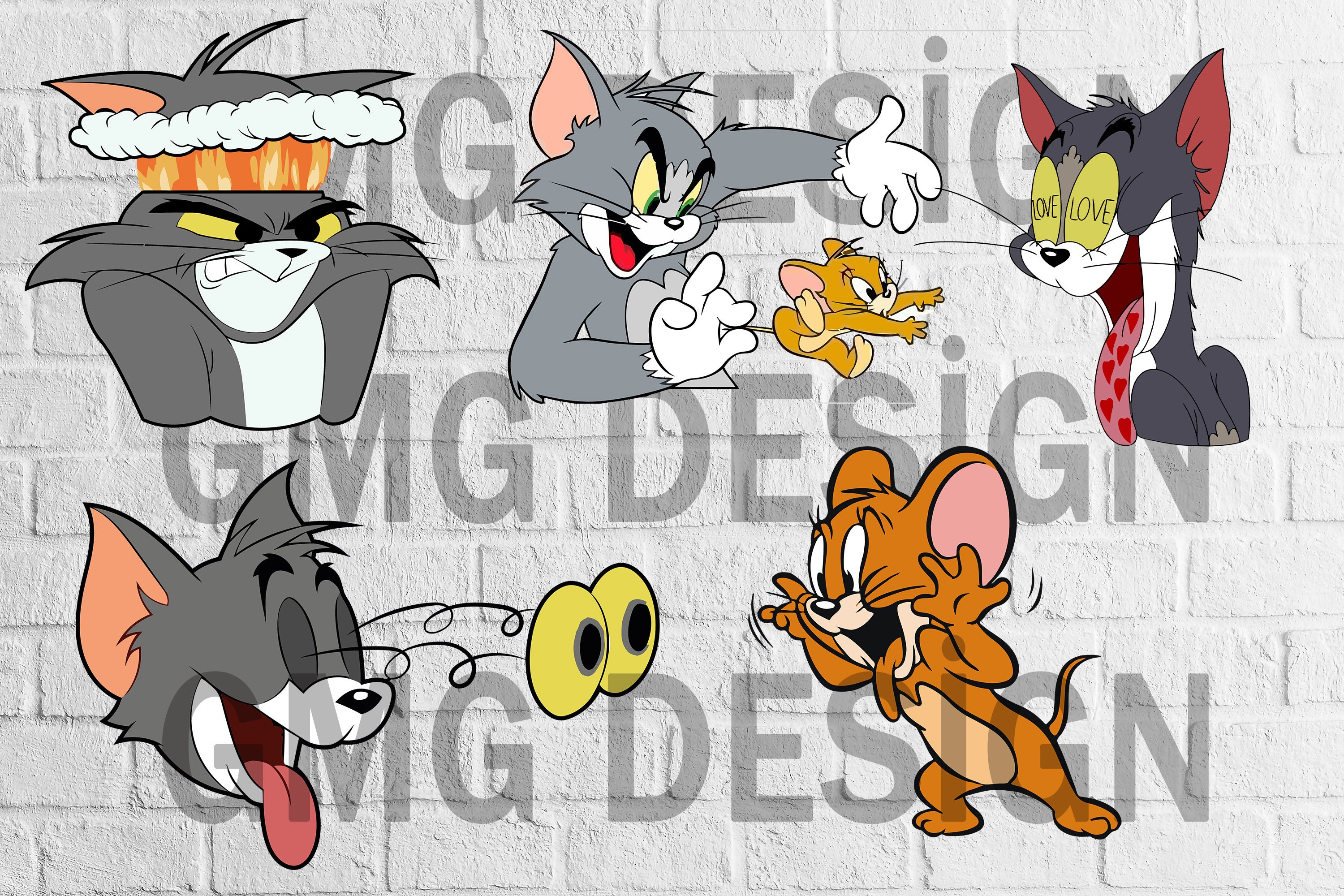 Tom and Jerry SVG Bundle Cartoon Svg Bundle SVG Files for | Etsy