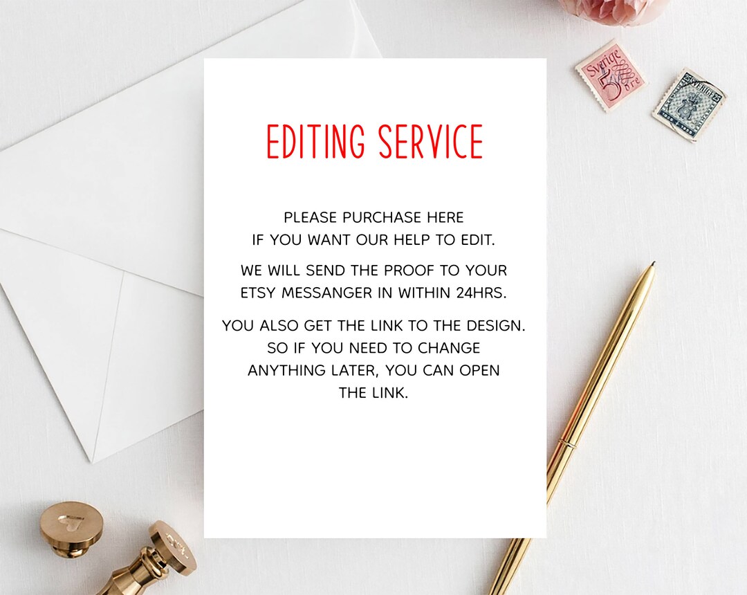 INVITATION EDITING SERVICE - We Help You Edit the Invitation Within ...