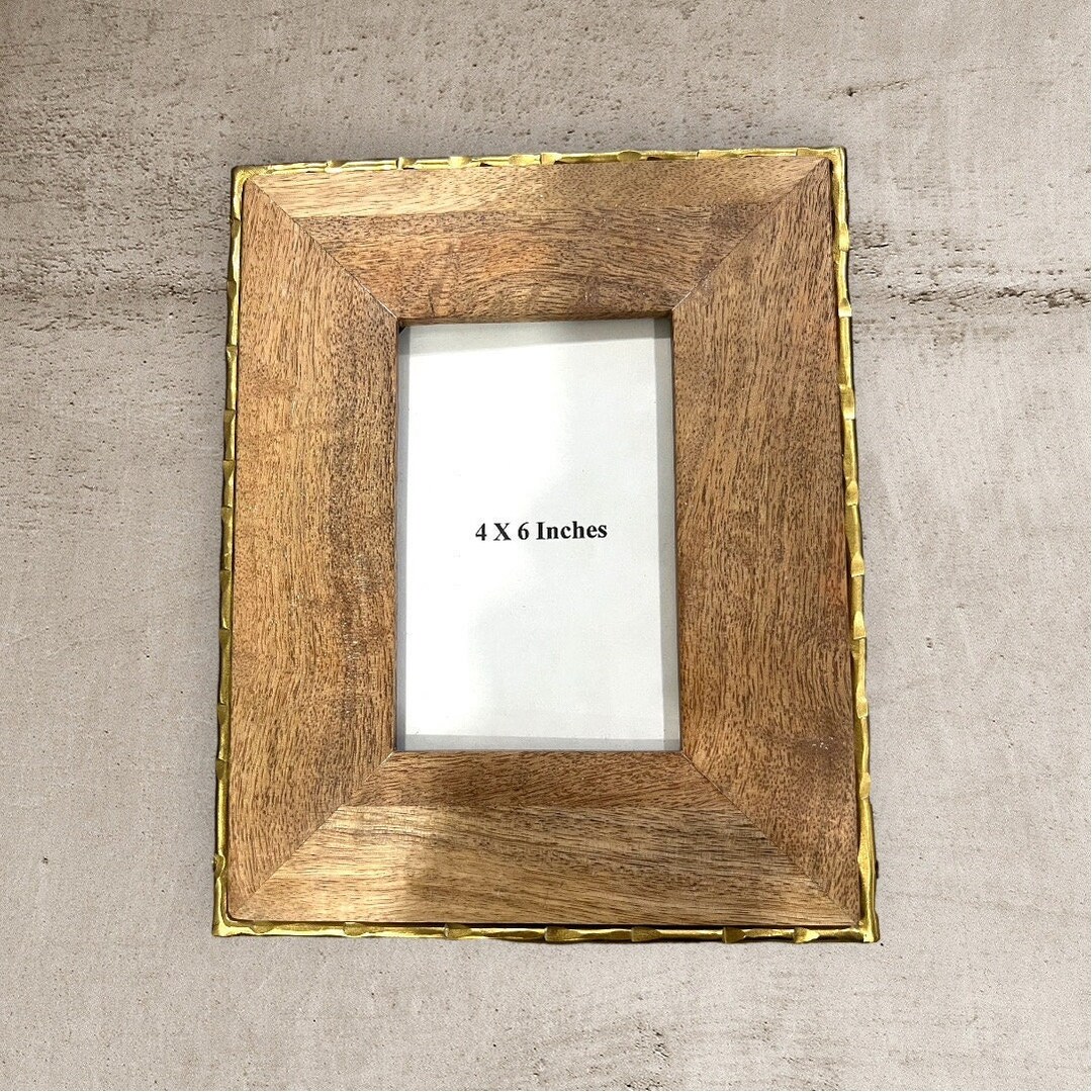 4x6 Distressed Wood & Metal Frame - Etsy