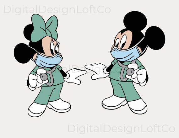 Mickey Mouse Nurse Nurse Svg Mickey Svg - Etsy Norway