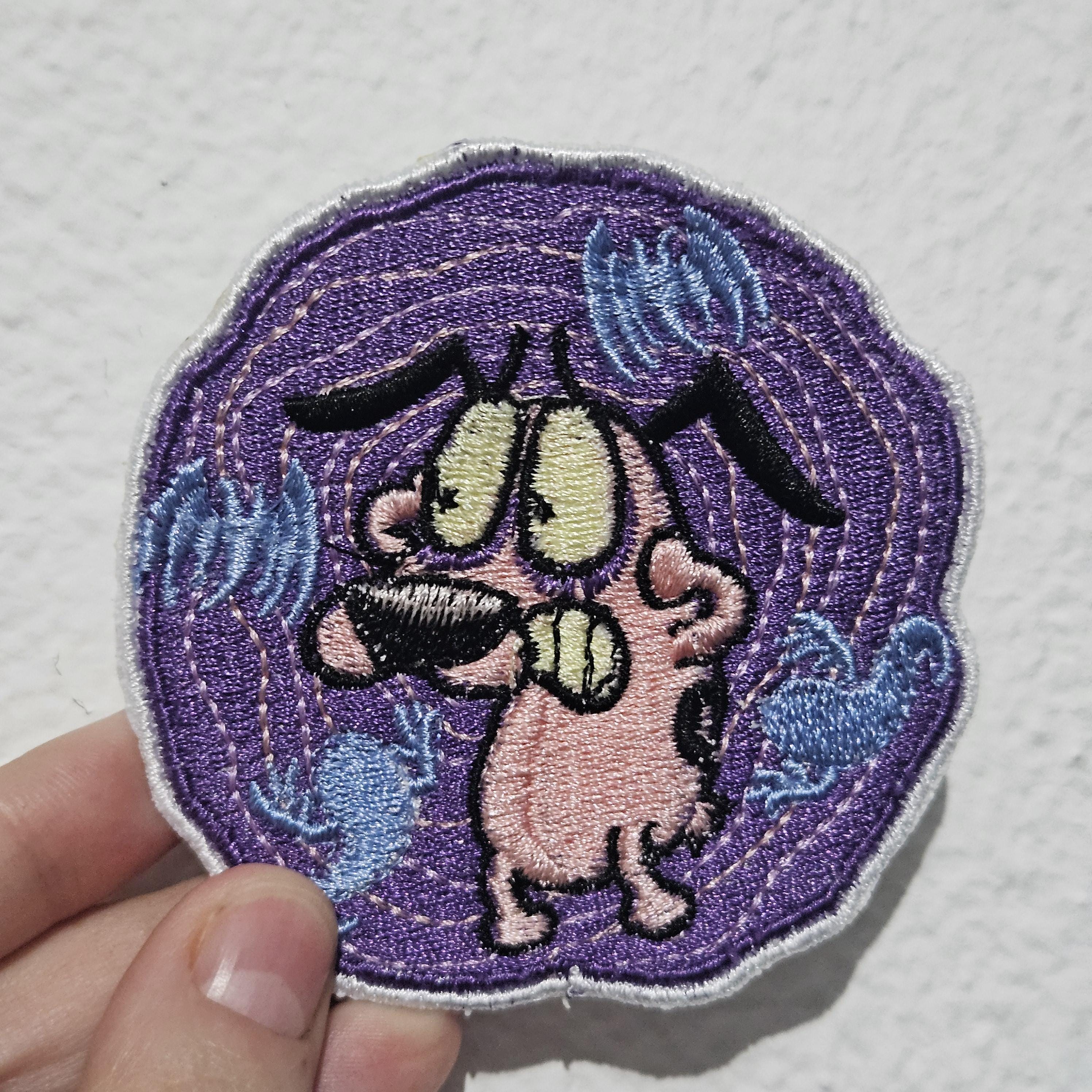 Courage the Cowardly Dog Inspired Embroidery File – Spooky Cartoon ...