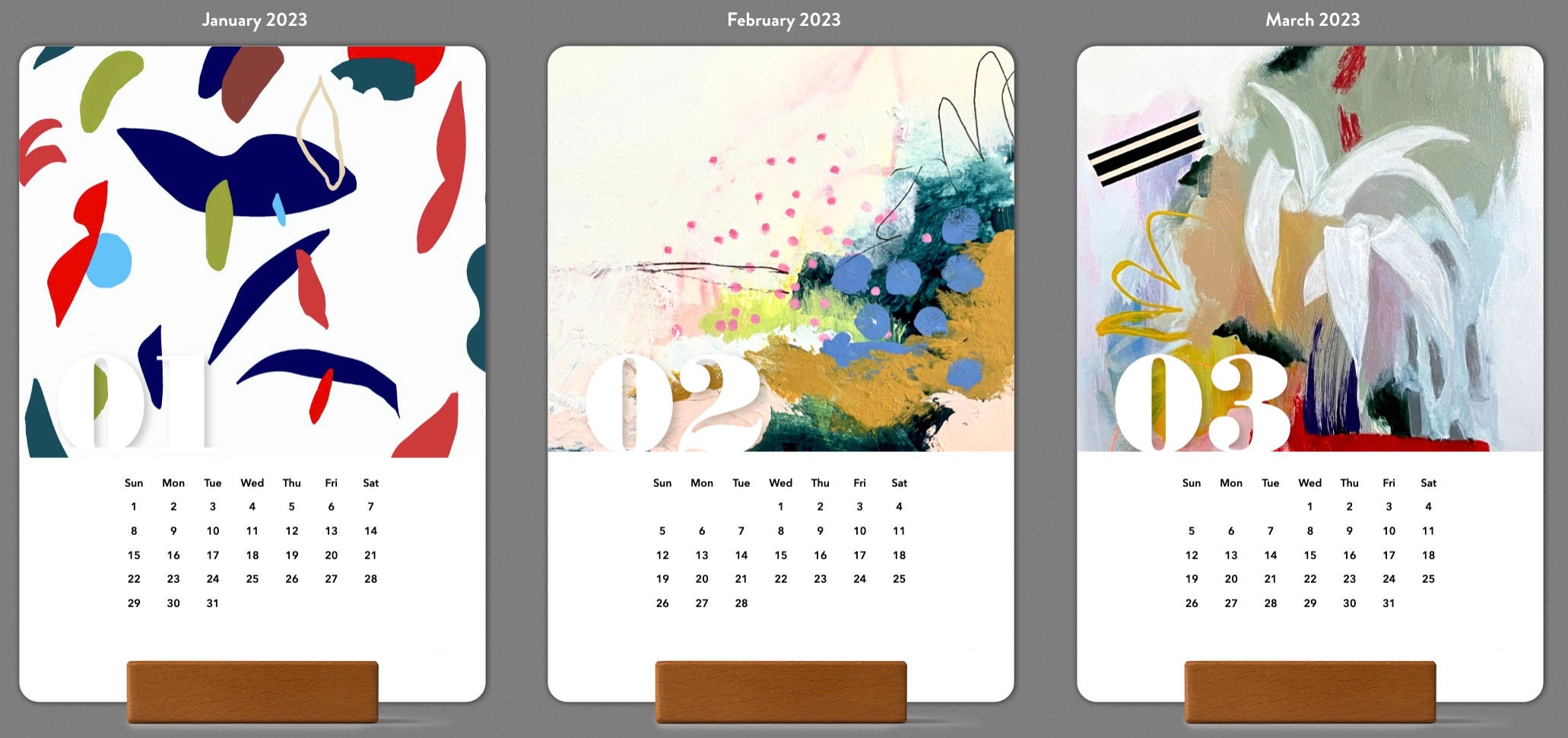 2023 Mini Desk Calendar - Etsy