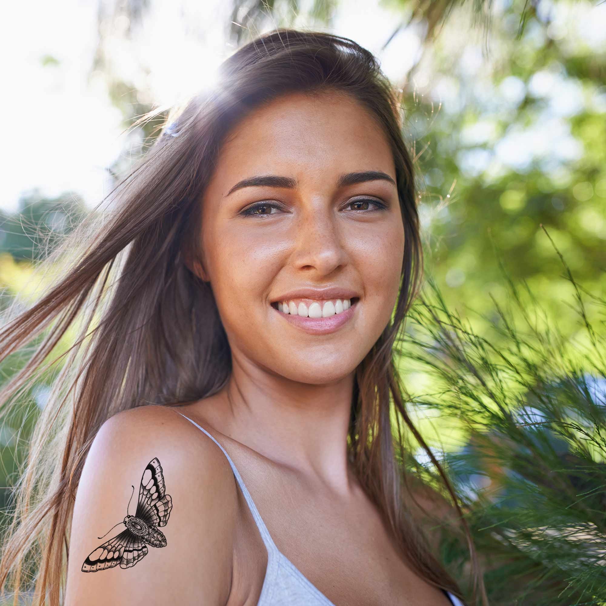 Traditional Butterfly Temporary Tattoo for Women and Men / 3 ...