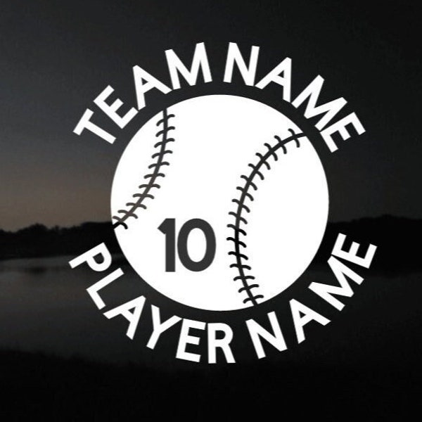 Softball Decal - Etsy