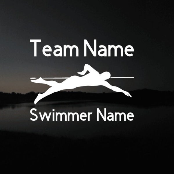Swimmer Decal - Etsy