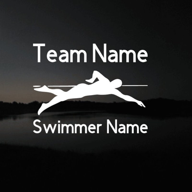 Swimmer Decal - Etsy