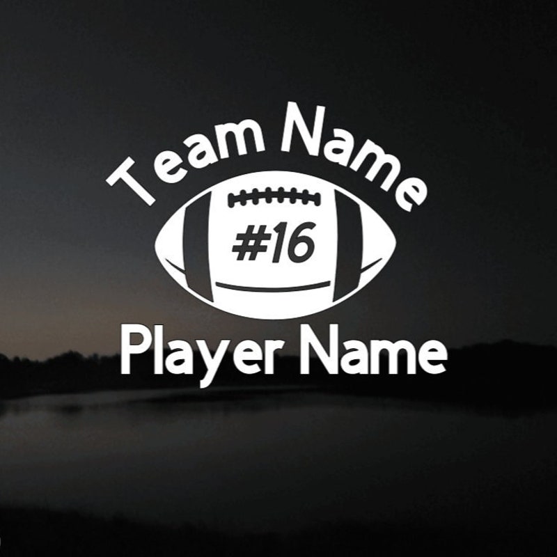 Football Decal - Etsy
