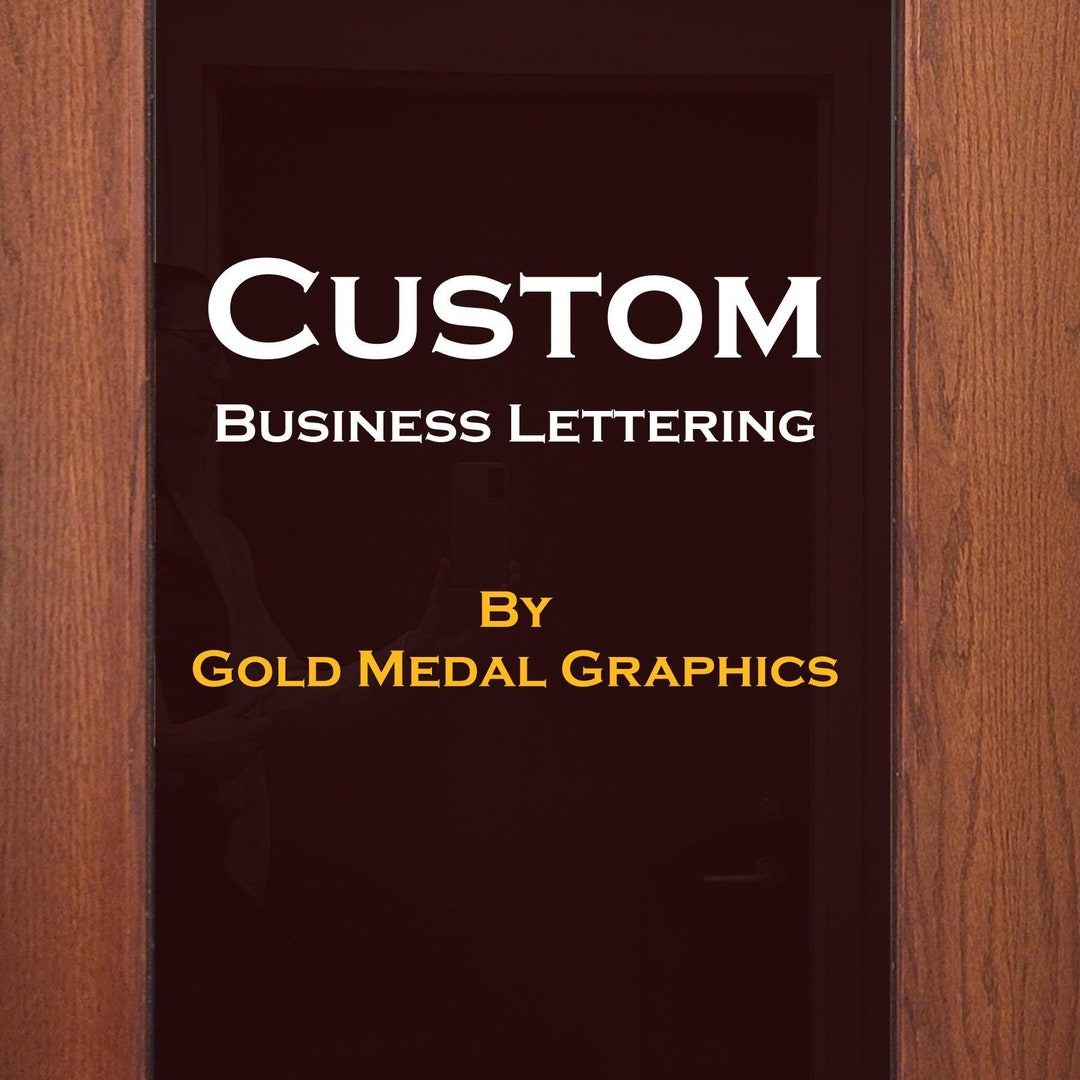 Custom Business Lettering. You Select Text, Color, Size and Font. Great ...