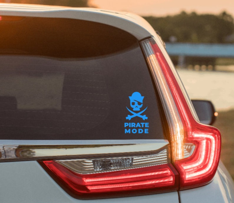 Pirate Mode Decal 30 Colors Available. - Etsy