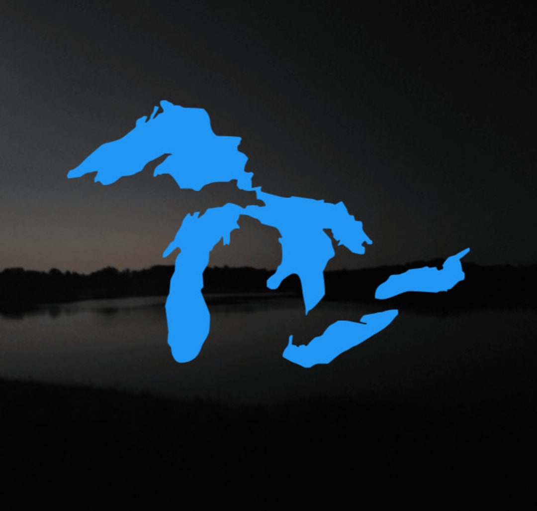 State of Michigan, Great Lakes Decal, Gift for Michigander - Etsy