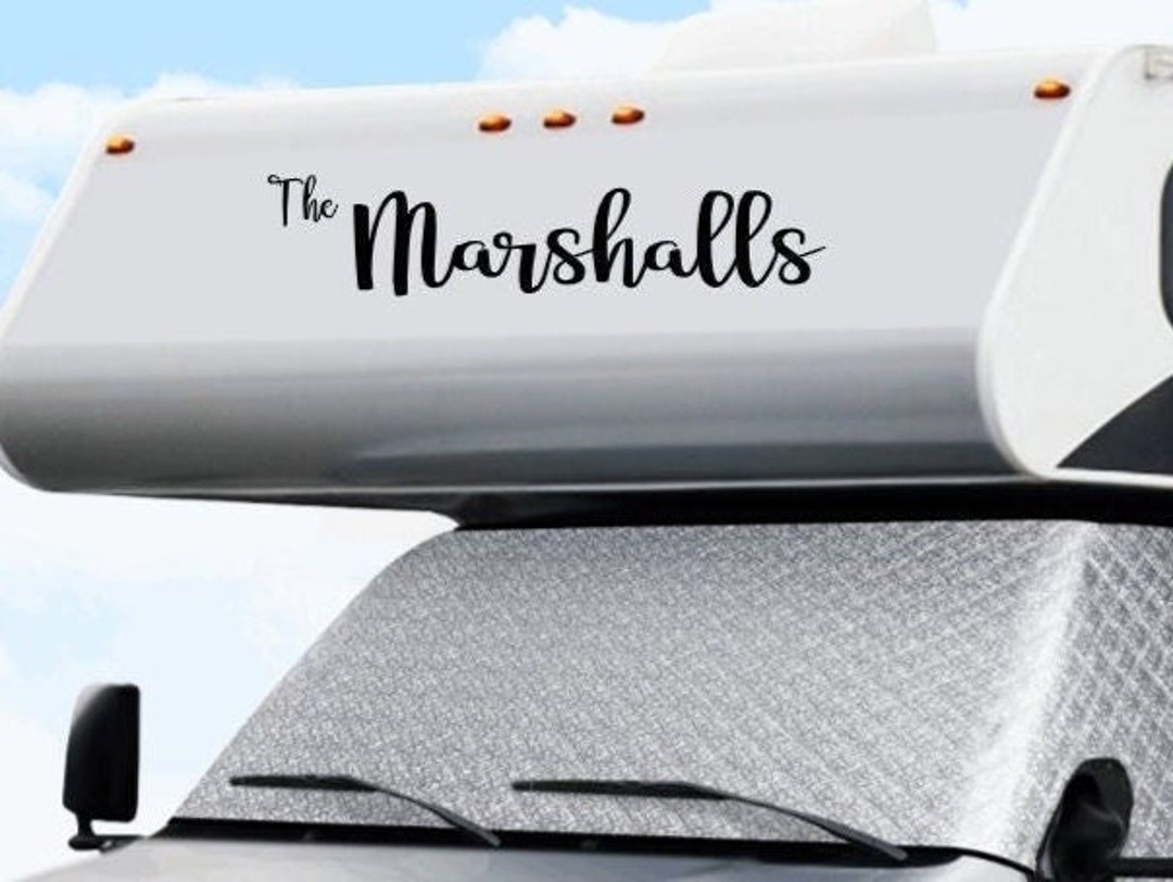 Custom RV Vinyl Lettering for Your Motorhome, RV or Camper Van. up to ...