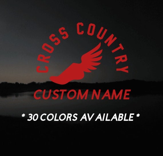 Customized Cross Country Decal Personalized Runner or Coach - Etsy