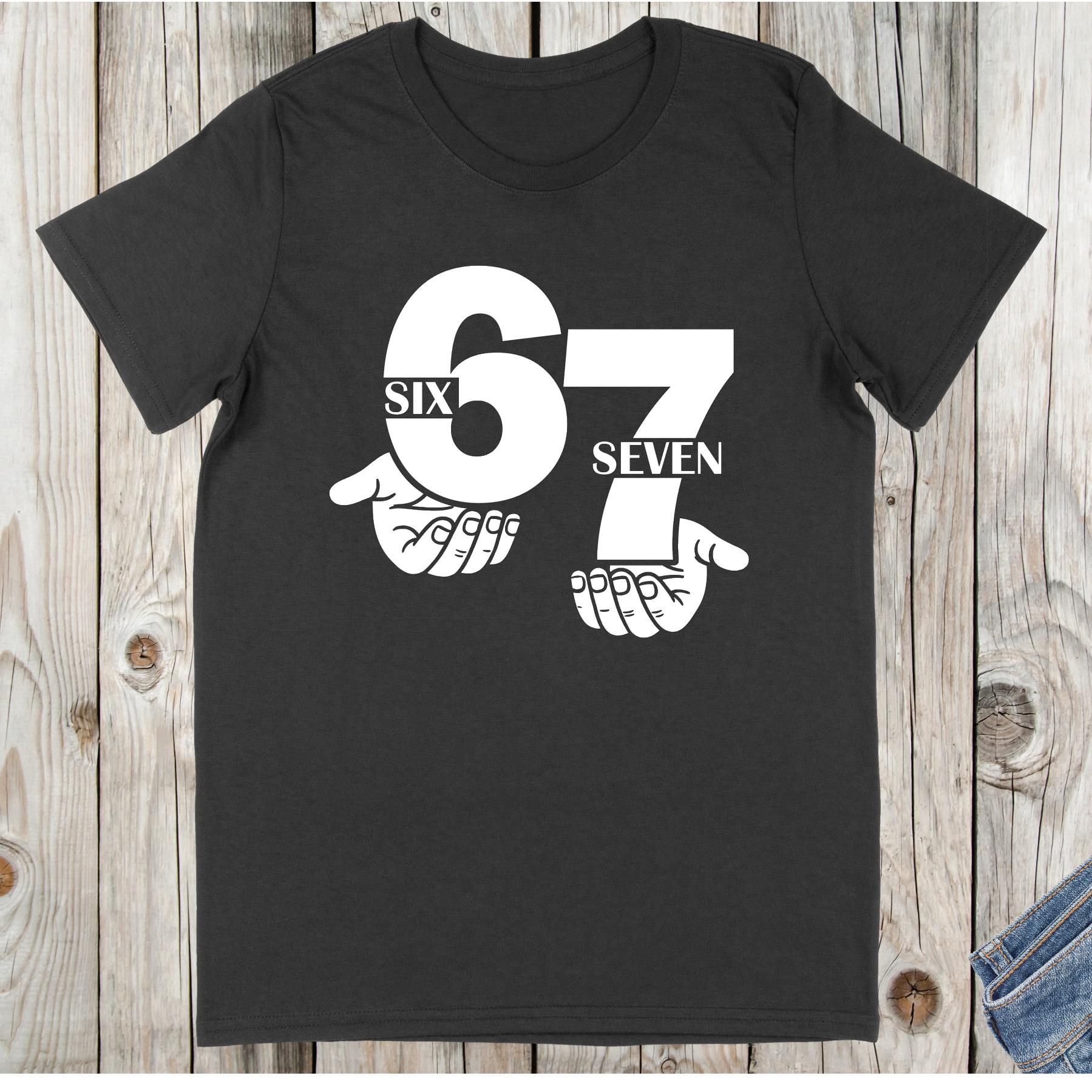 Six Seven With Hands Design: SVG Digital Download of 6-7 - Etsy