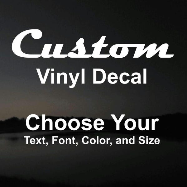 Custom Vinyl Decal - Etsy