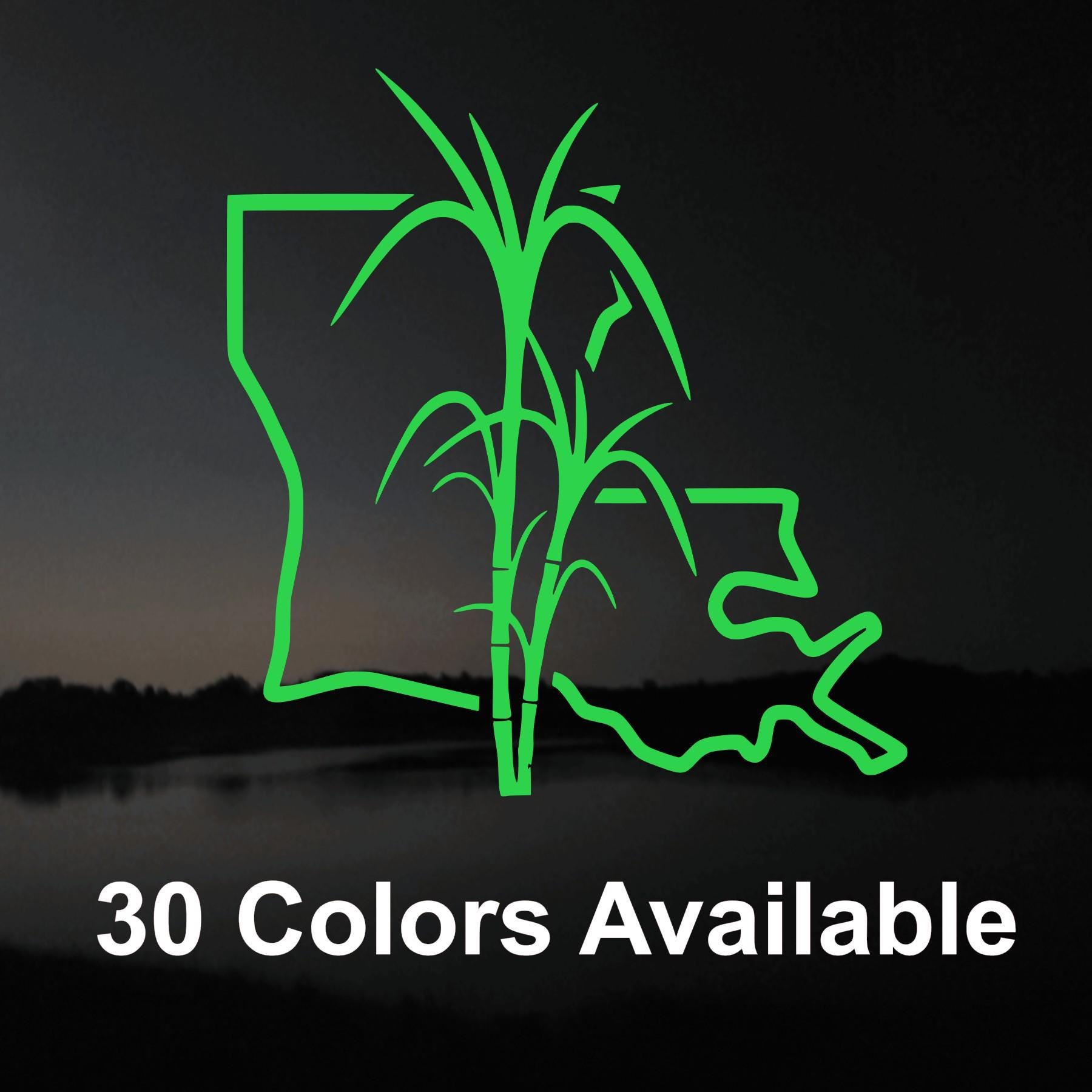 Louisiana With Sugar Cane Vinyl Decal, Cajun Gift - Etsy