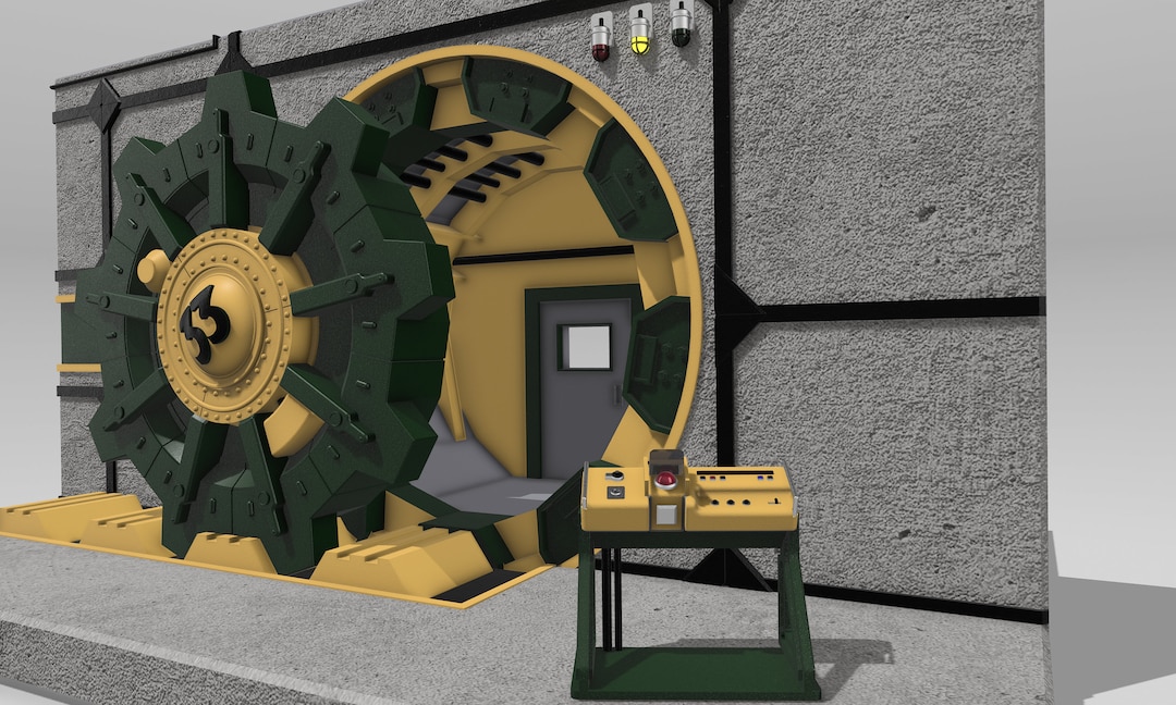 Vault 33 Door - Fallout - 3D Print Design - Personal Licence - Etsy