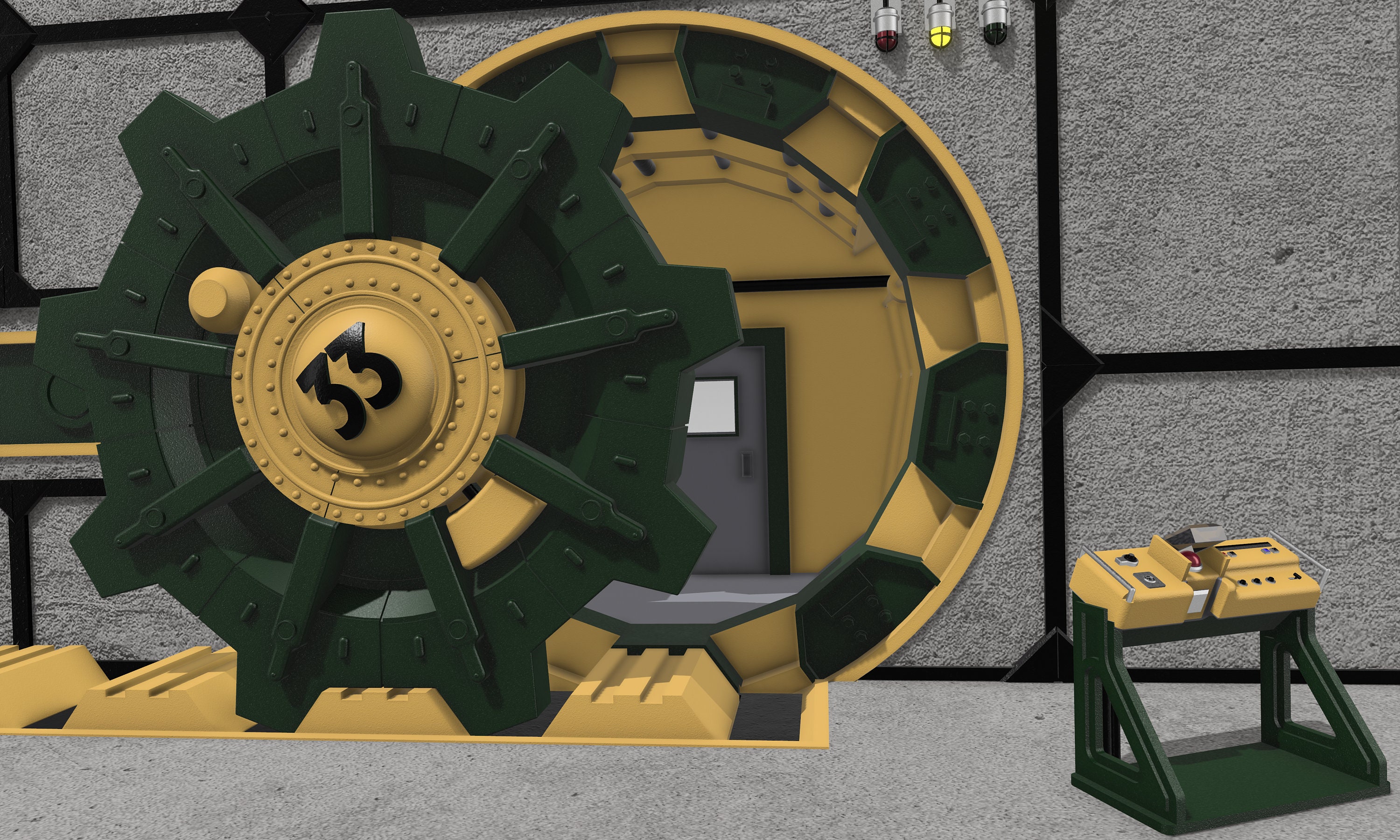 Vault 33 Door Fallout 3D Print Design Personal Licence - Etsy