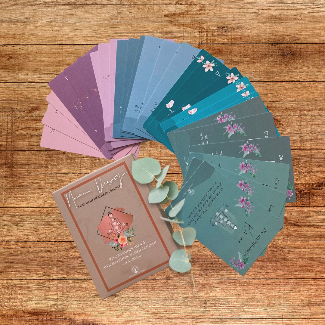 Human Design Deck 54 Cards Reflection Questions and Affirmations About ...