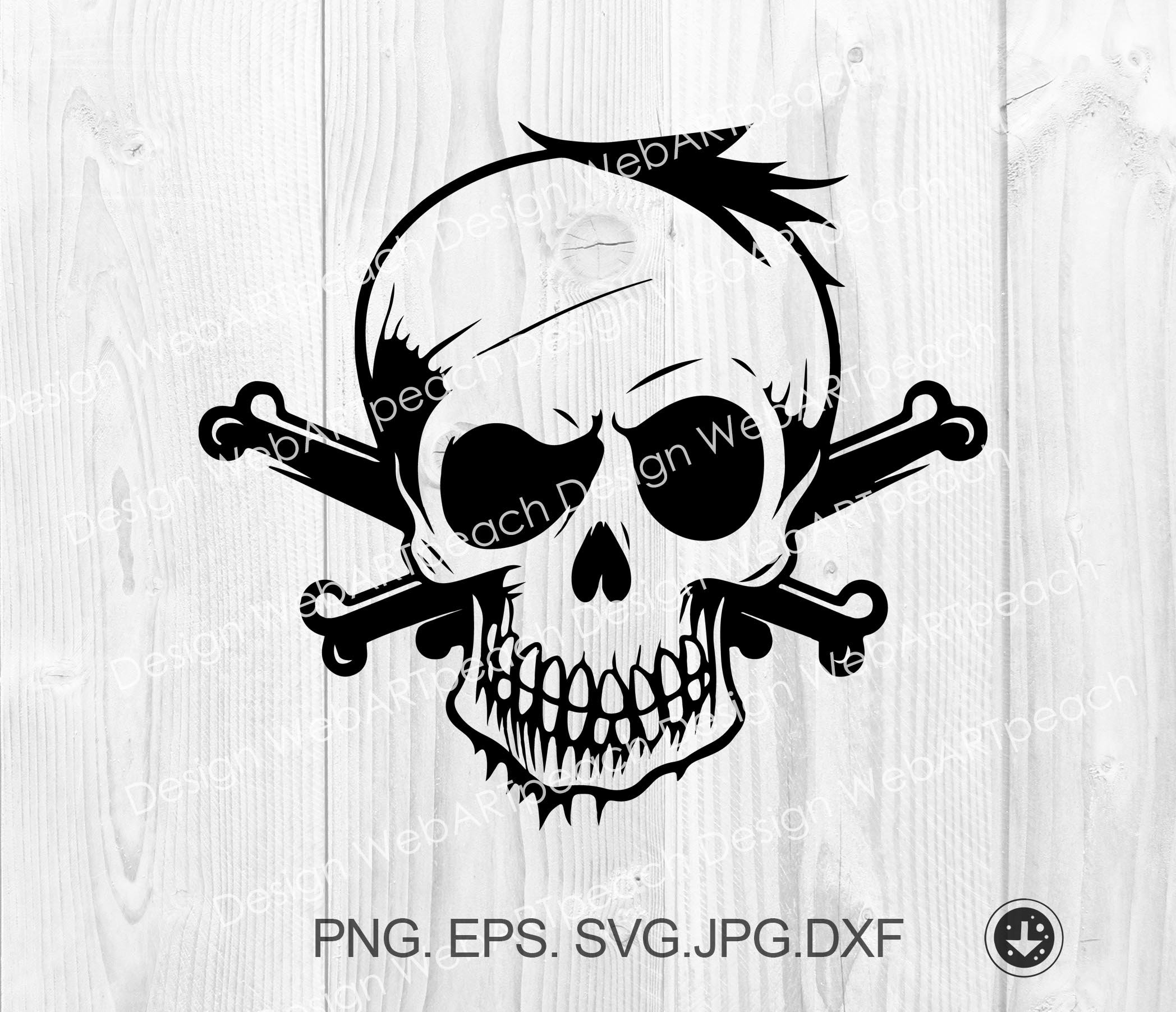 Evil Skull And Crossbones