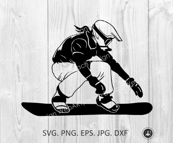 Girl Snowboarder Silhouette