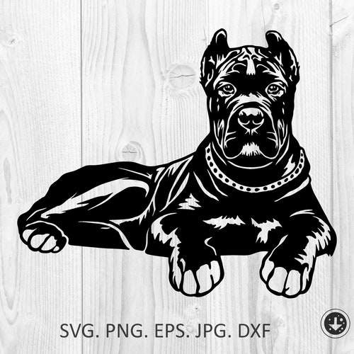 Cane Corso SVG Silhouettes Dxf Dog Peeking SVG for Cricut - Etsy