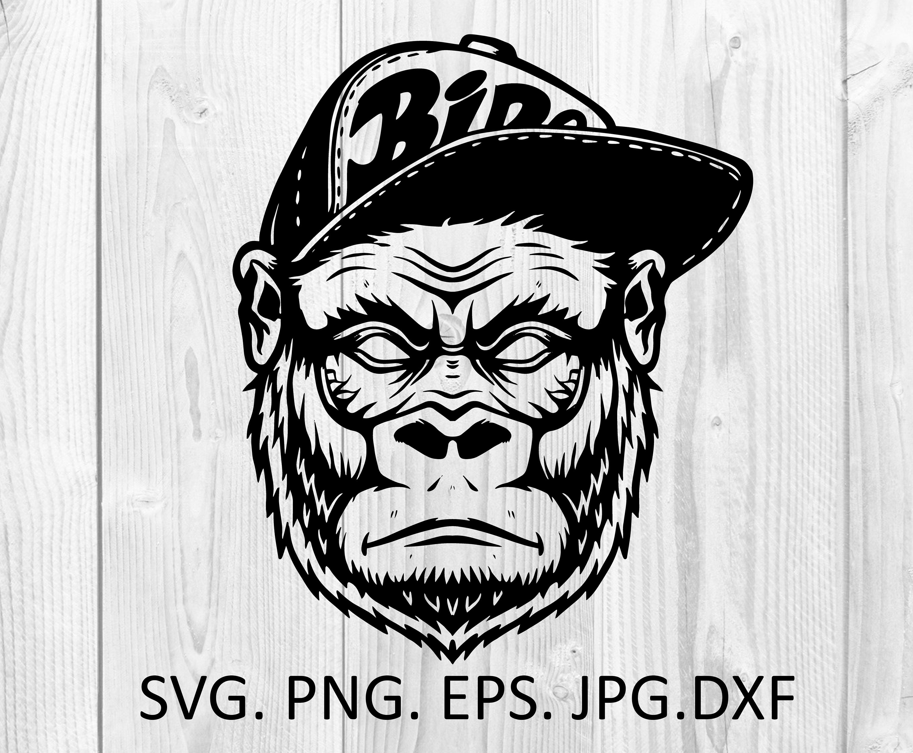 Gorilla Clipart Black And White