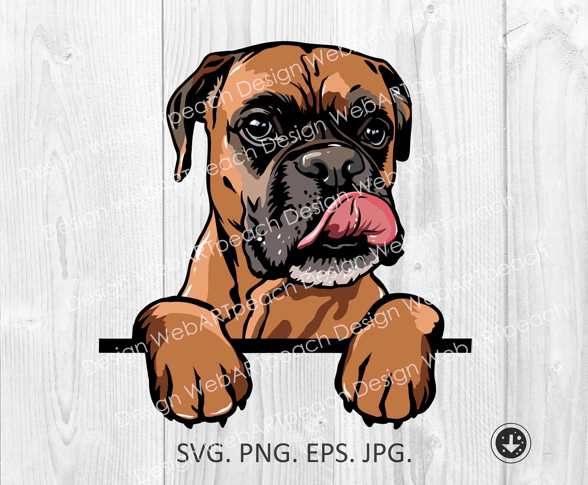 Cute Boxer Dog Drawings