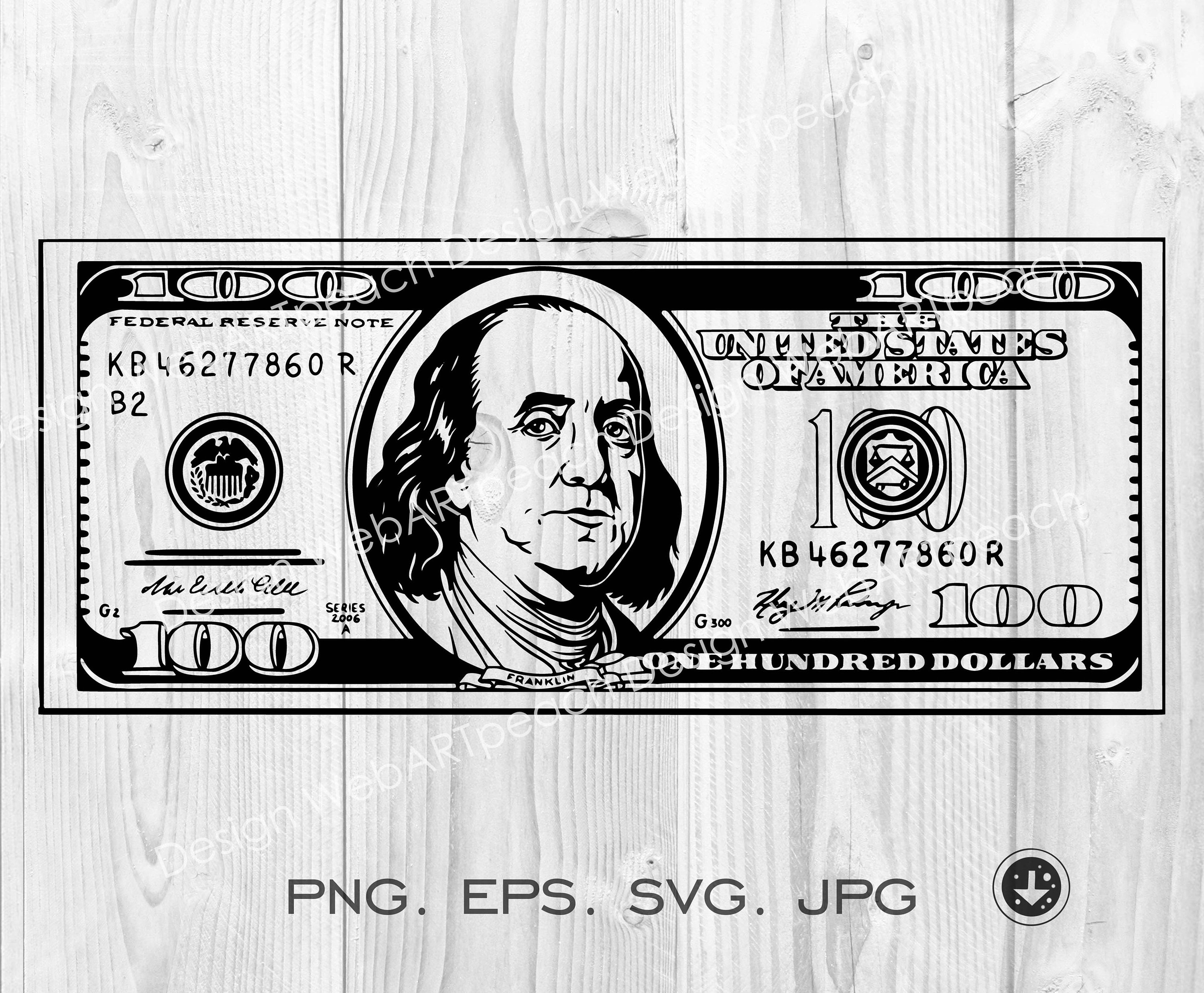 100 Dollar Bill SVG File Money SVG Cash Money SVG Money Sign Svg 100 Dollar Bill SVG File Money SVG Cash Money SVG Money Sign Svg