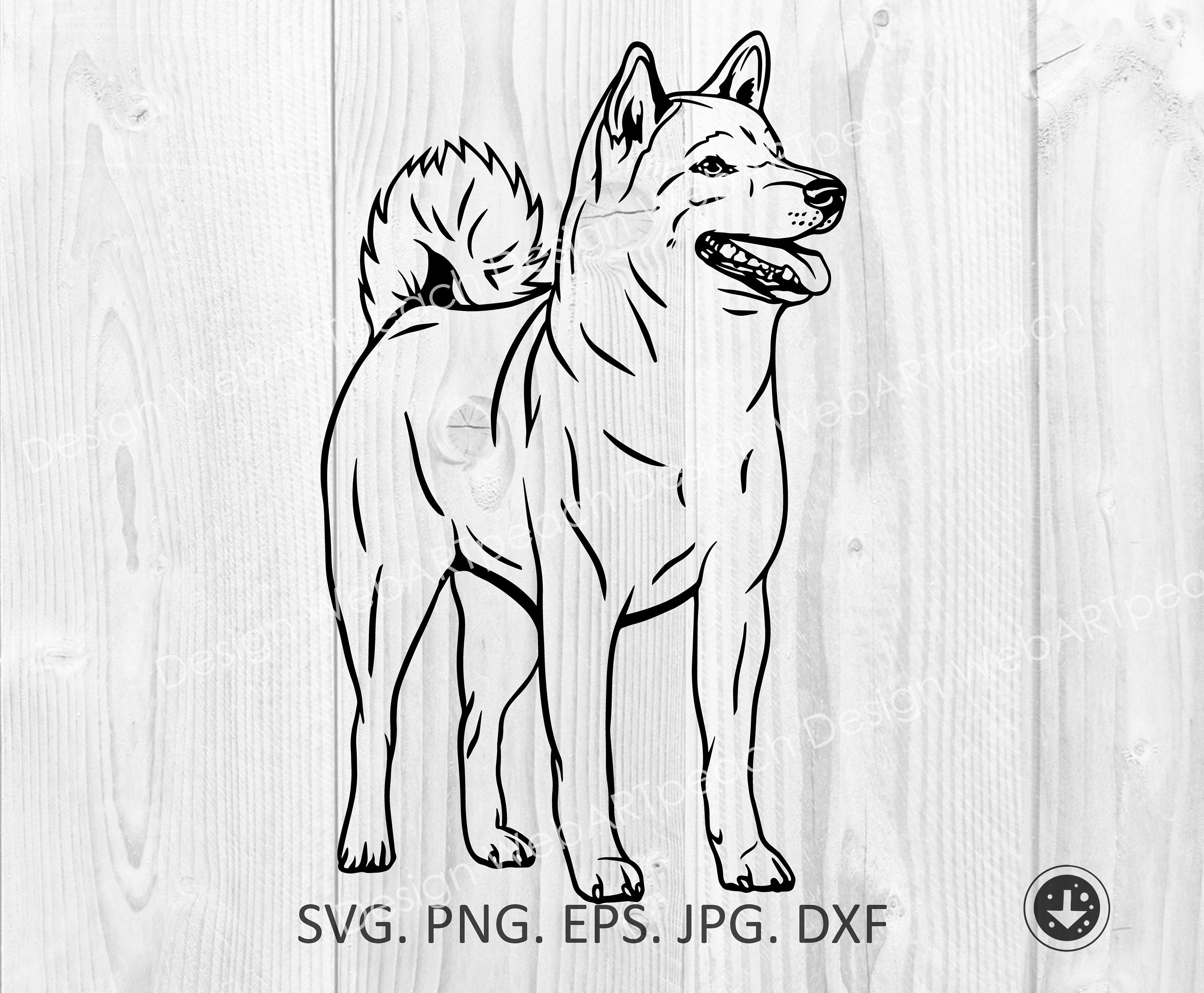Japanese Shiba Inu SVG Dog Svgshiba Smiling Dog Happy Breed - Etsy
