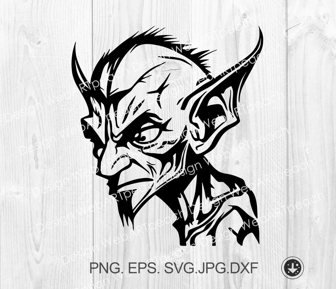 Evil Goblin Svg Angry Elf Svg Png Goblin SVG Dungeons - Etsy Canada