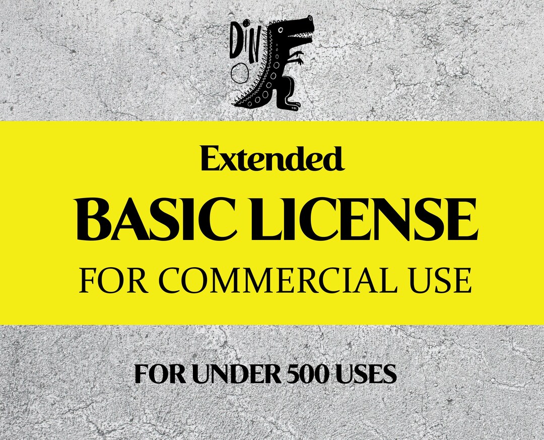 Extended Commercial License, One Time Payment, Commercial Use, Personal ...