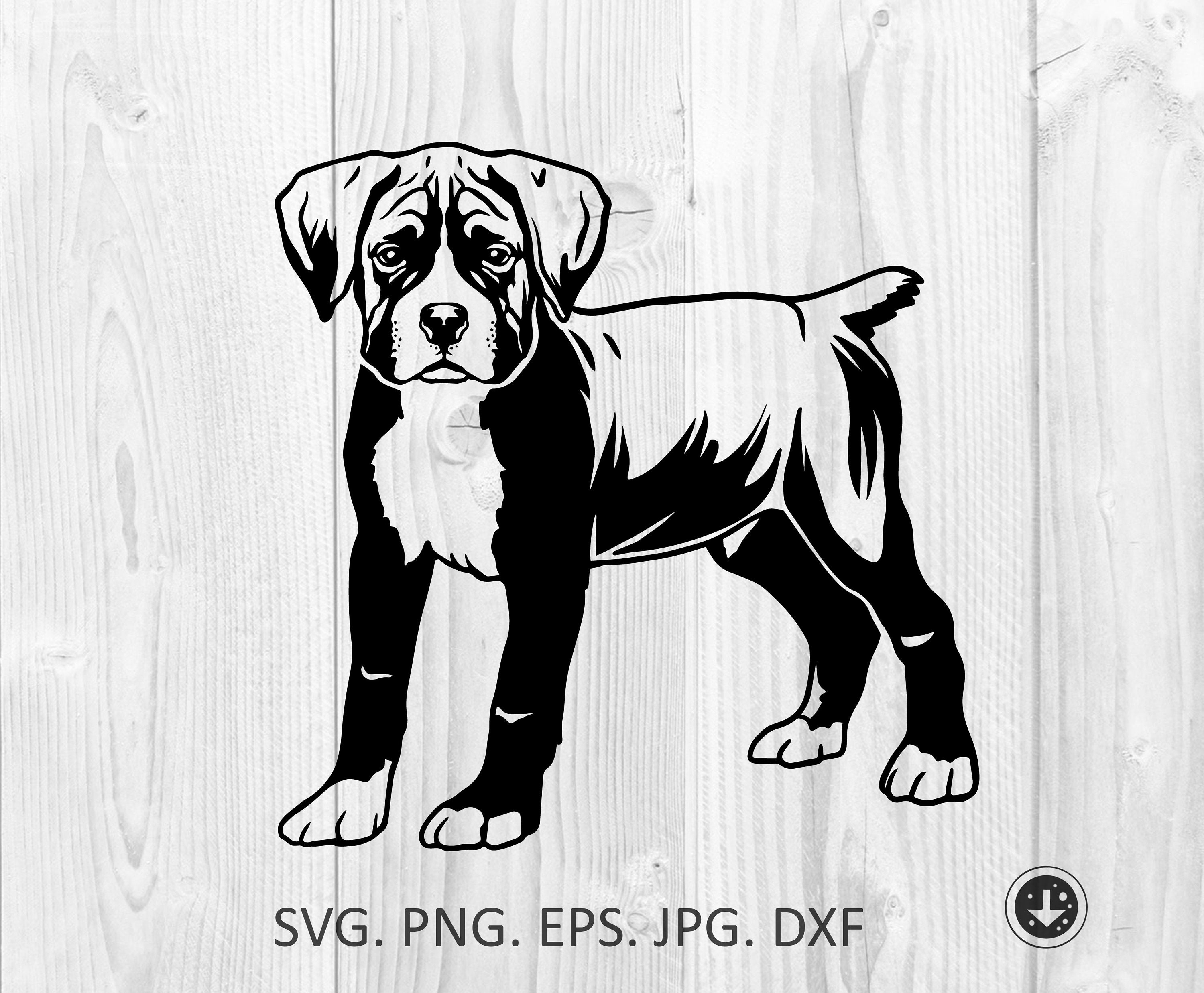 Pet Portraits Vector Boxer SVG Dog Digital File Cut Files Cricut ...