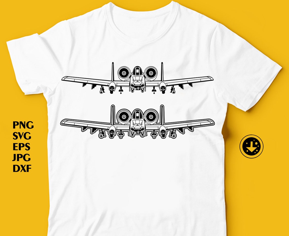 AMERICAN A-10 Thunderbolt Warthog SVG USA Army Sticker for - Etsy
